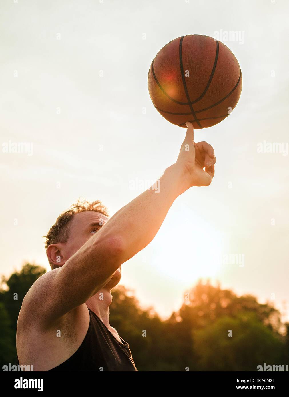Basketball hoop during training in hi-res stock photography and images ...