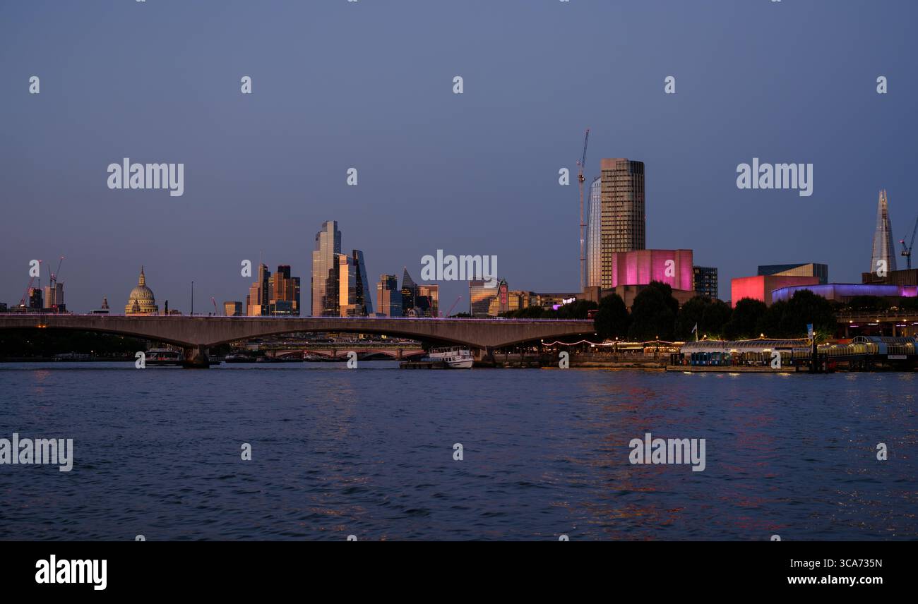 Views of London from the Thames Stock Photo - Alamy