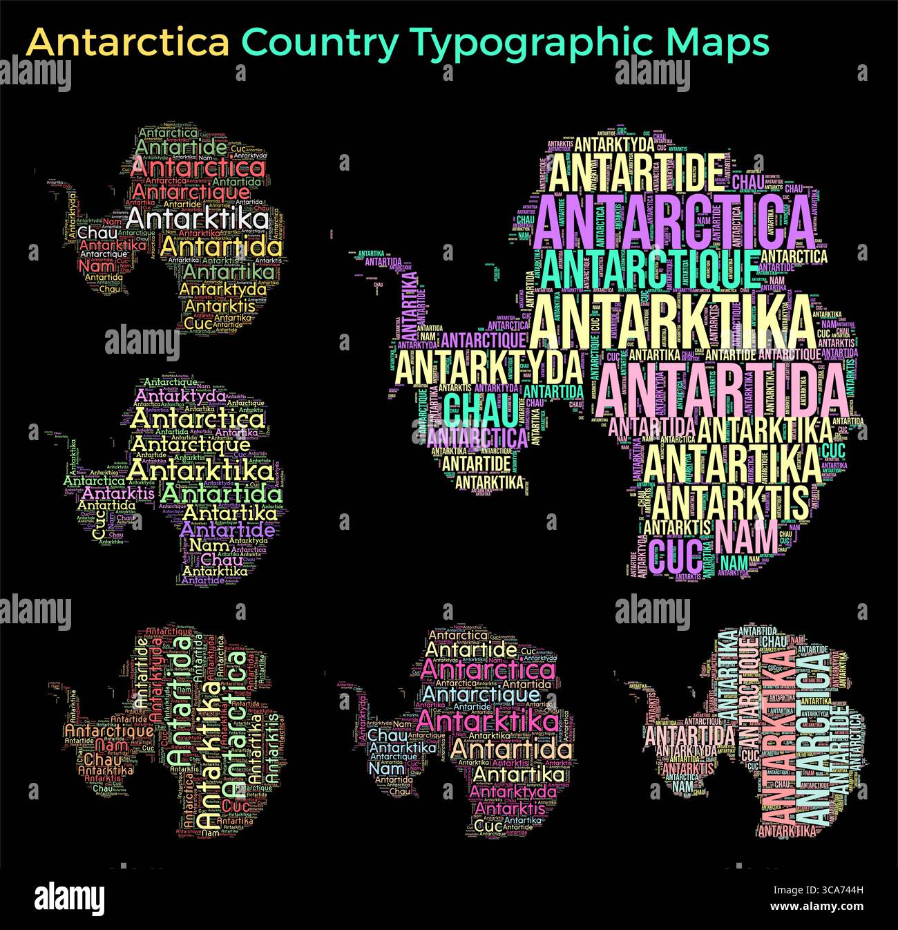 Antartida map Stock Vector Images - Alamy