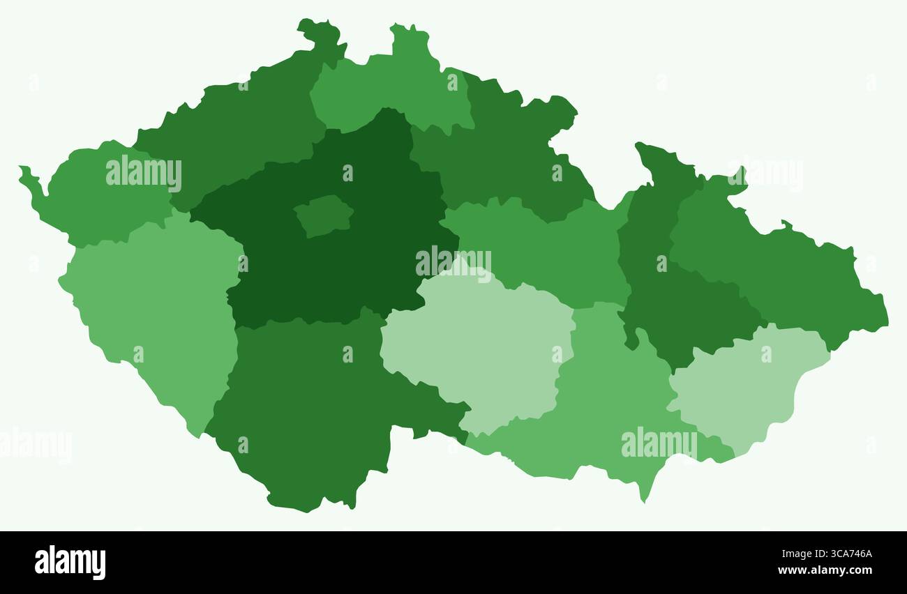 Map of bohemia Stock Vector Images - Alamy
