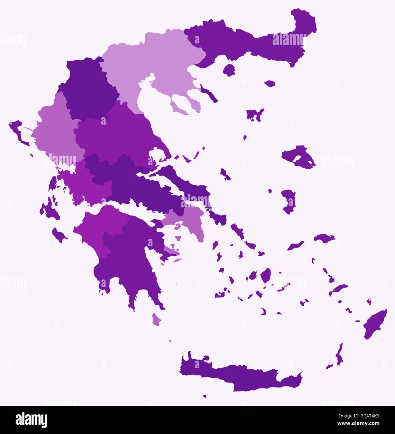 Detailed map ancient greece Stock Vector Images - Alamy