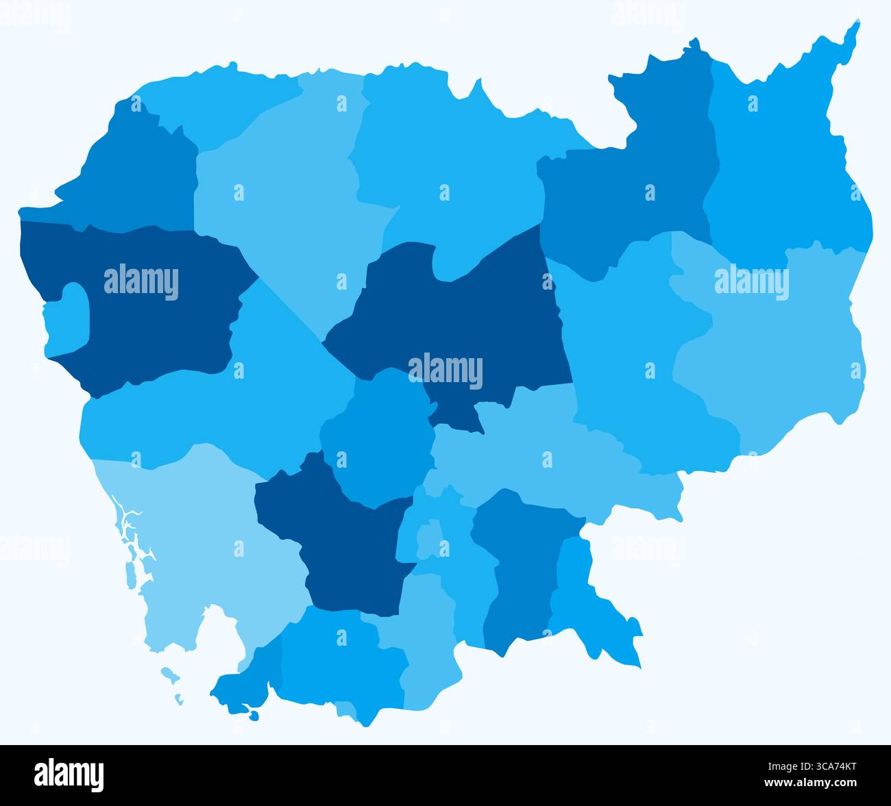 Cambodia political map capital hi-res stock photography and images - Alamy