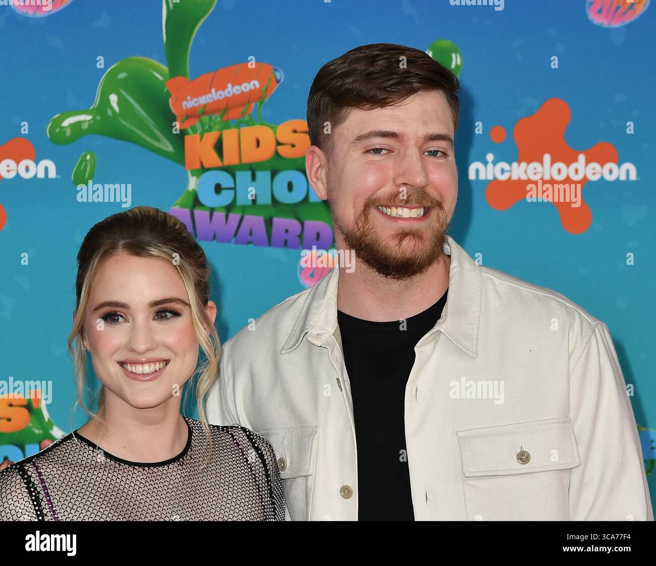 March 4, 2023, Los Angeles, CA, USA: MrBeast and Maddy Spidell attend ...