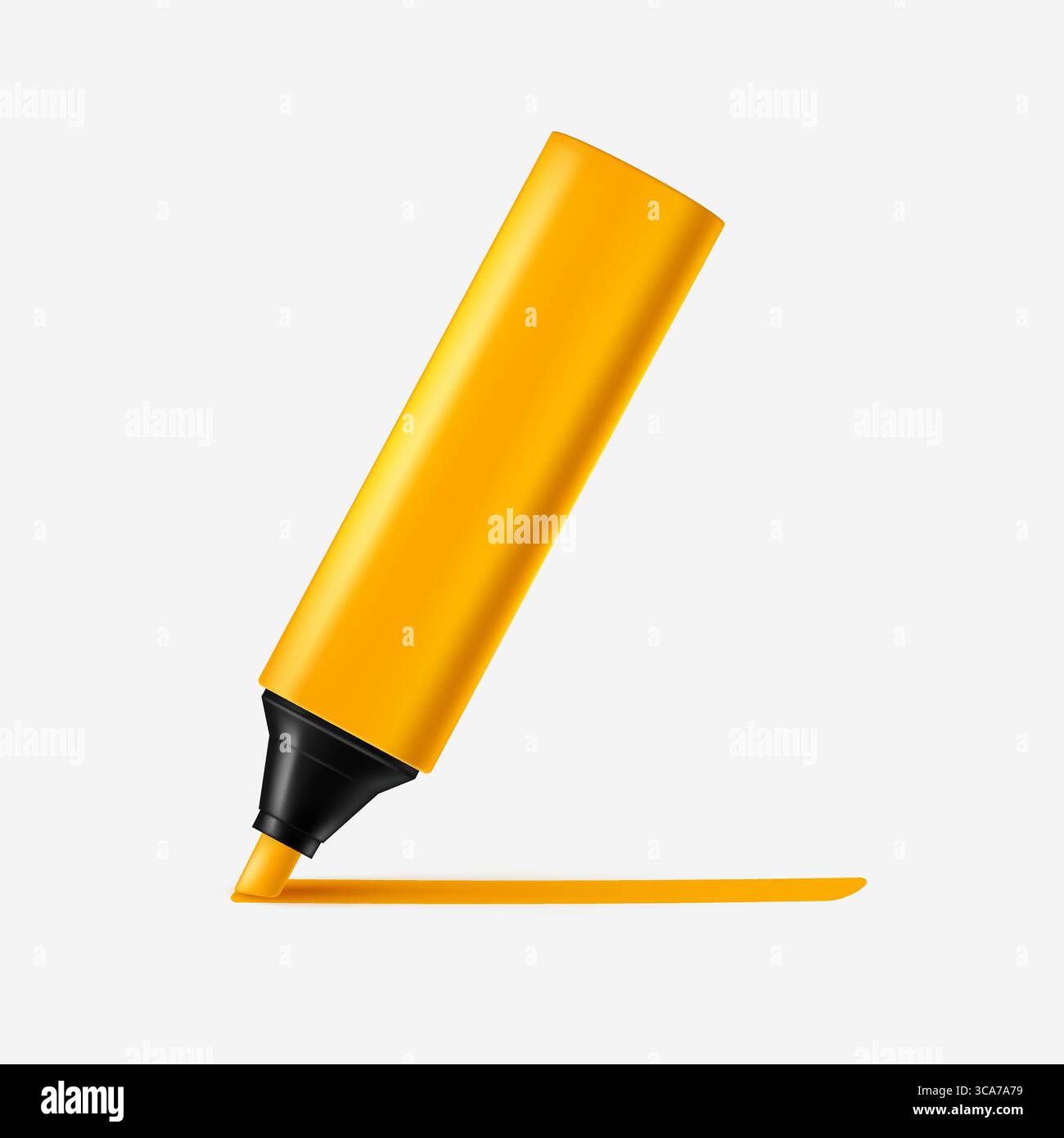 Realistic short marker for sketching, writing Stock Vector Image & Art ...
