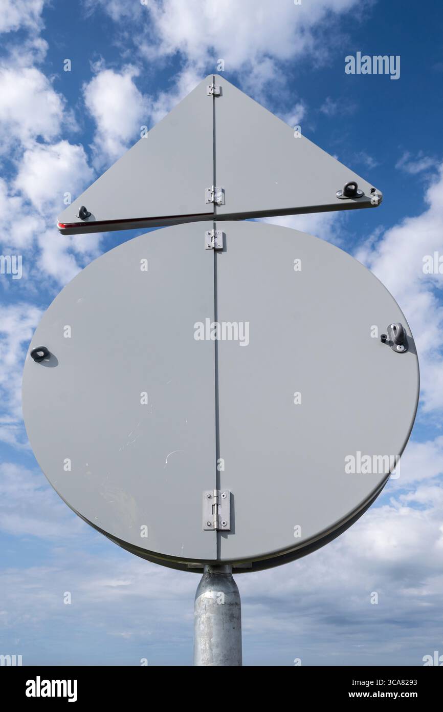 foldable road signs in the Netherlands Stock Photo - Alamy