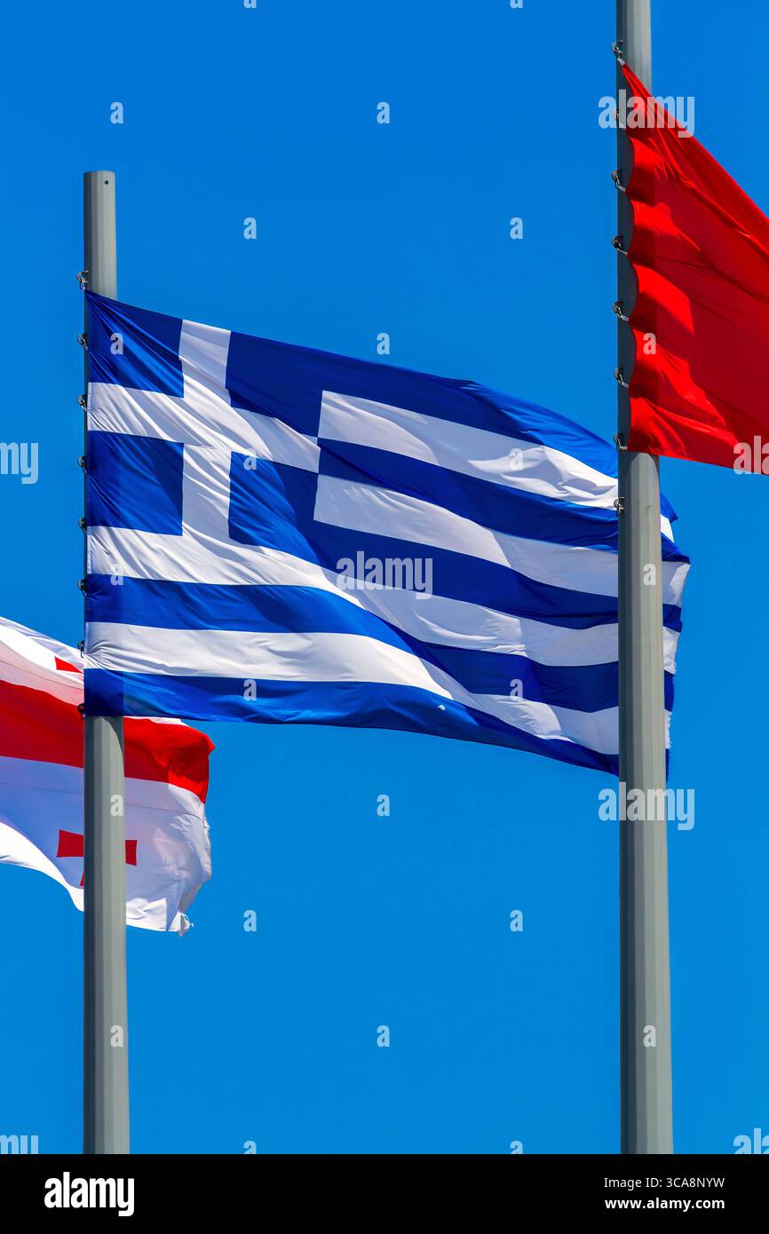 Waving flags europe countries international hi-res stock photography ...