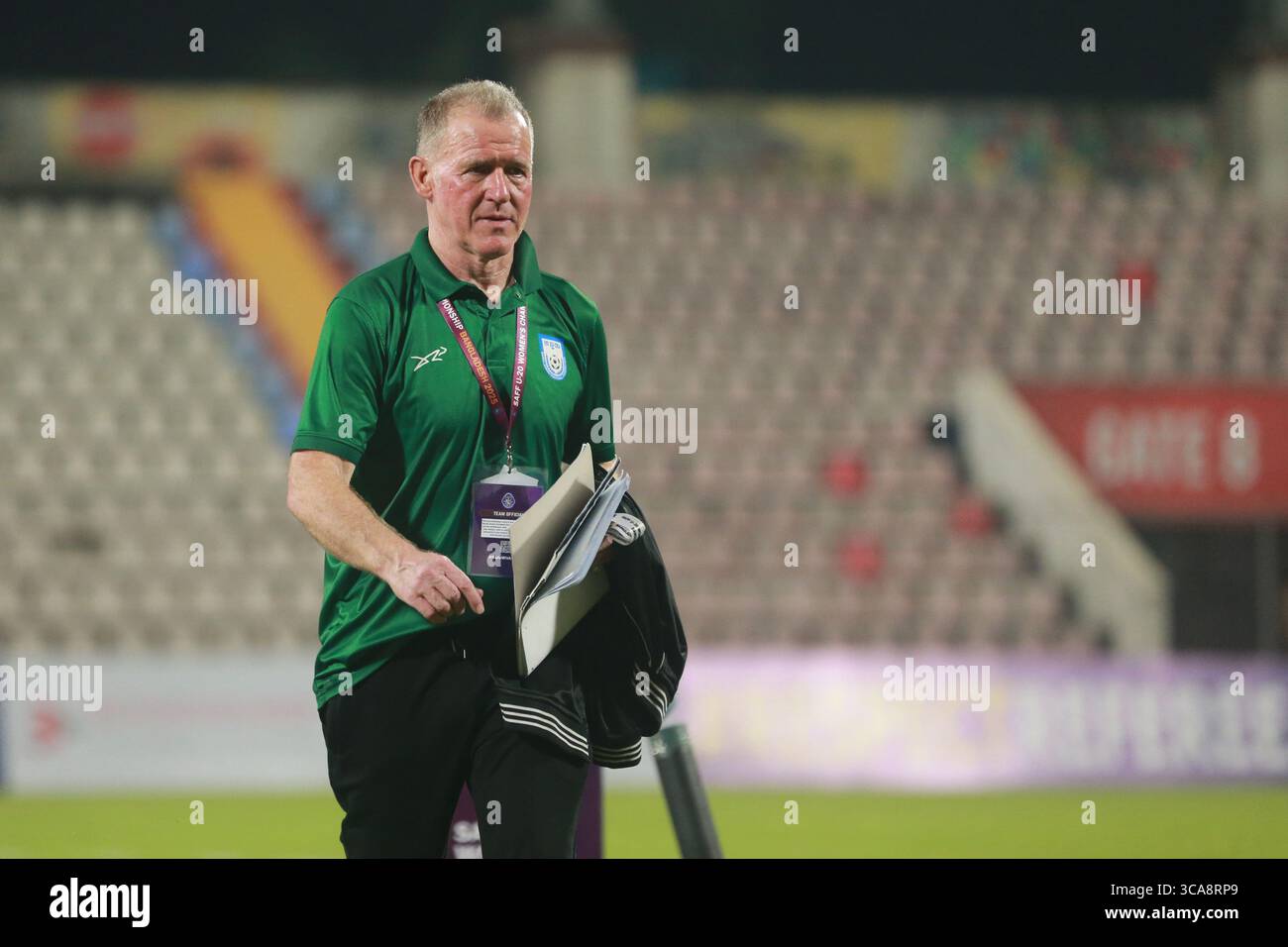 Bangladesh coach Peter Butler at the Bashundhara Kings Arena, Dhaka ...