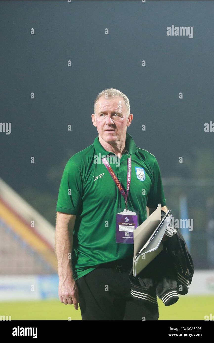 Bangladesh coach Peter Butler at the Bashundhara Kings Arena, Dhaka ...