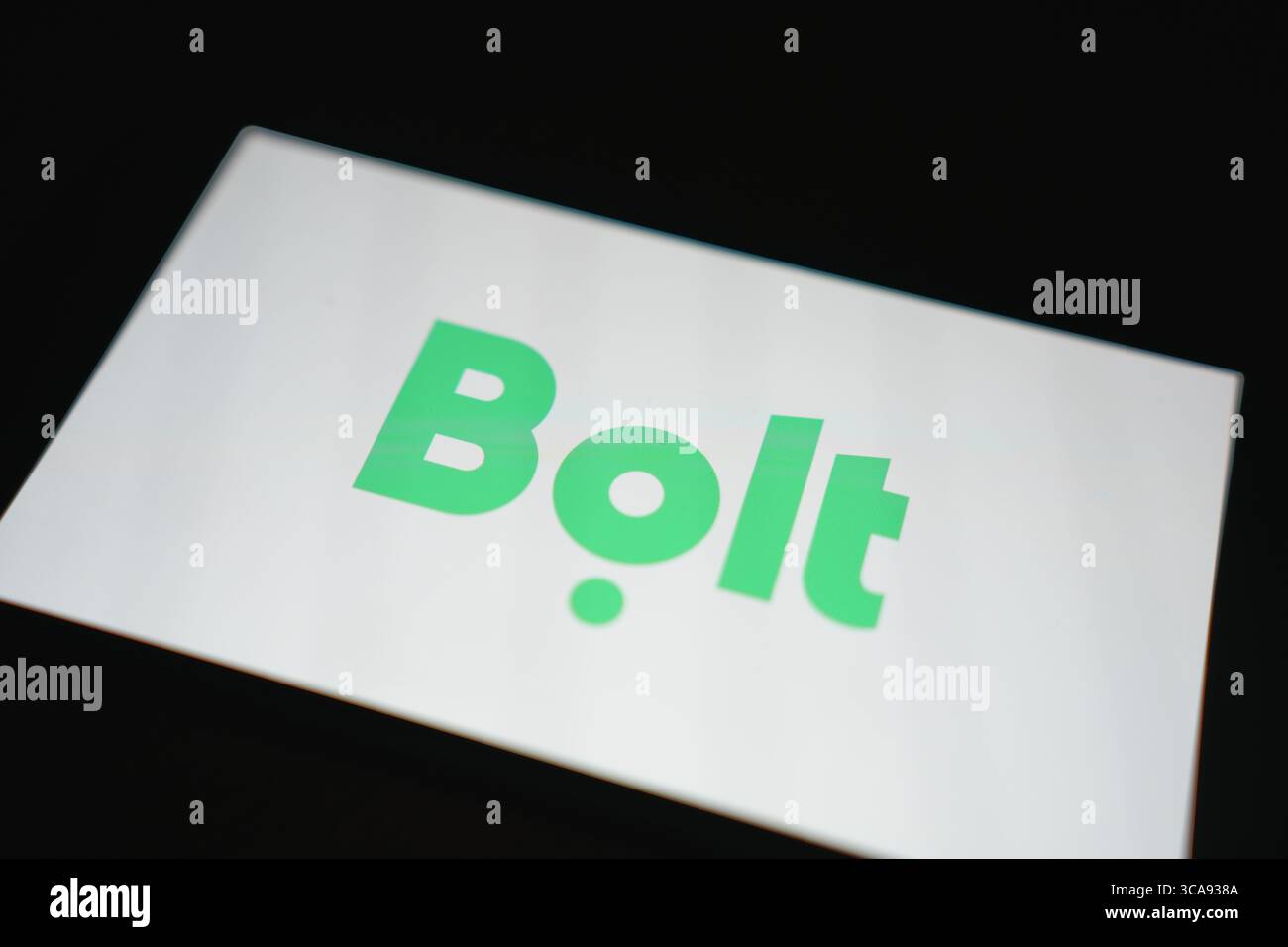 Roosendaal, The Netherlands - August 06, 2025: A mobile phone displaying the company logo of ...