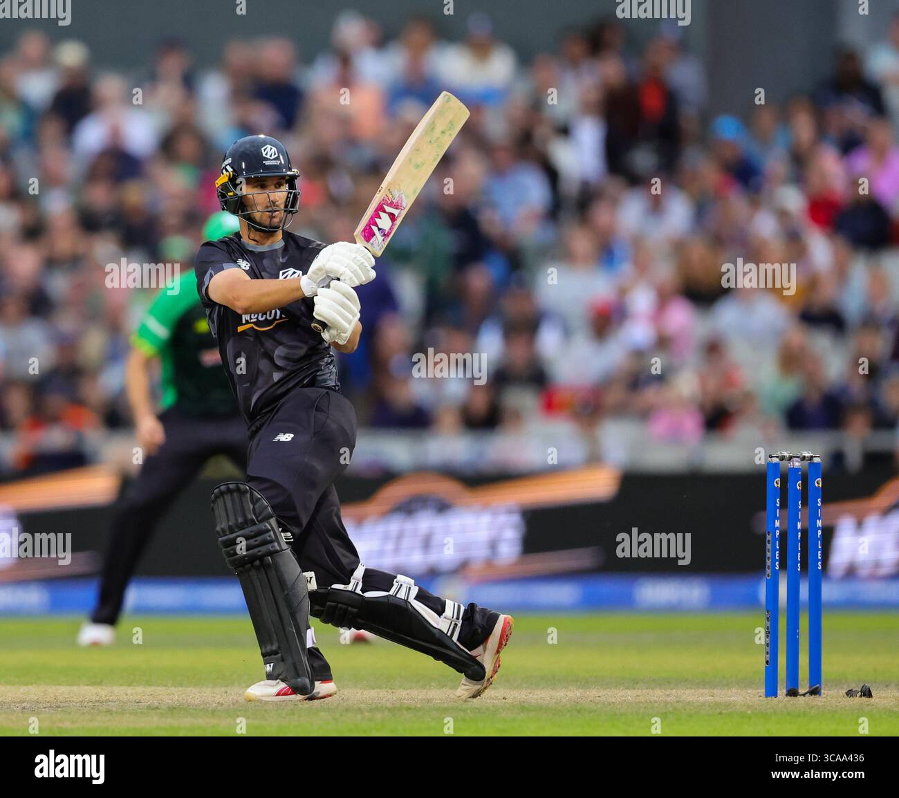 6th August 2025; Old Trafford Cricket Ground, Manchester, England; The Hundred Mens Cricket ...