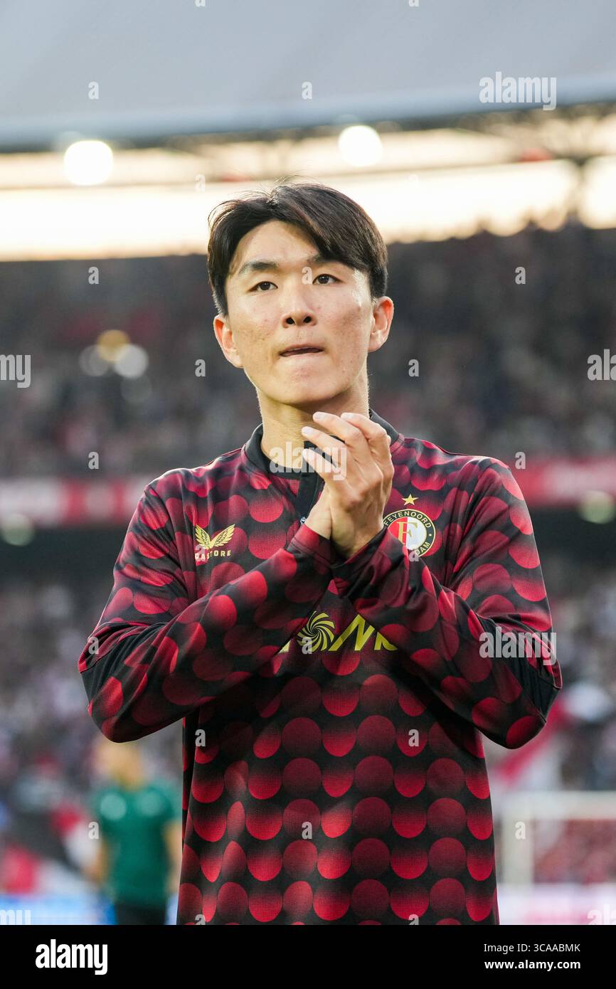 Rotterdam - Inbeom Hwang of Feyenoord during the third qualification ...