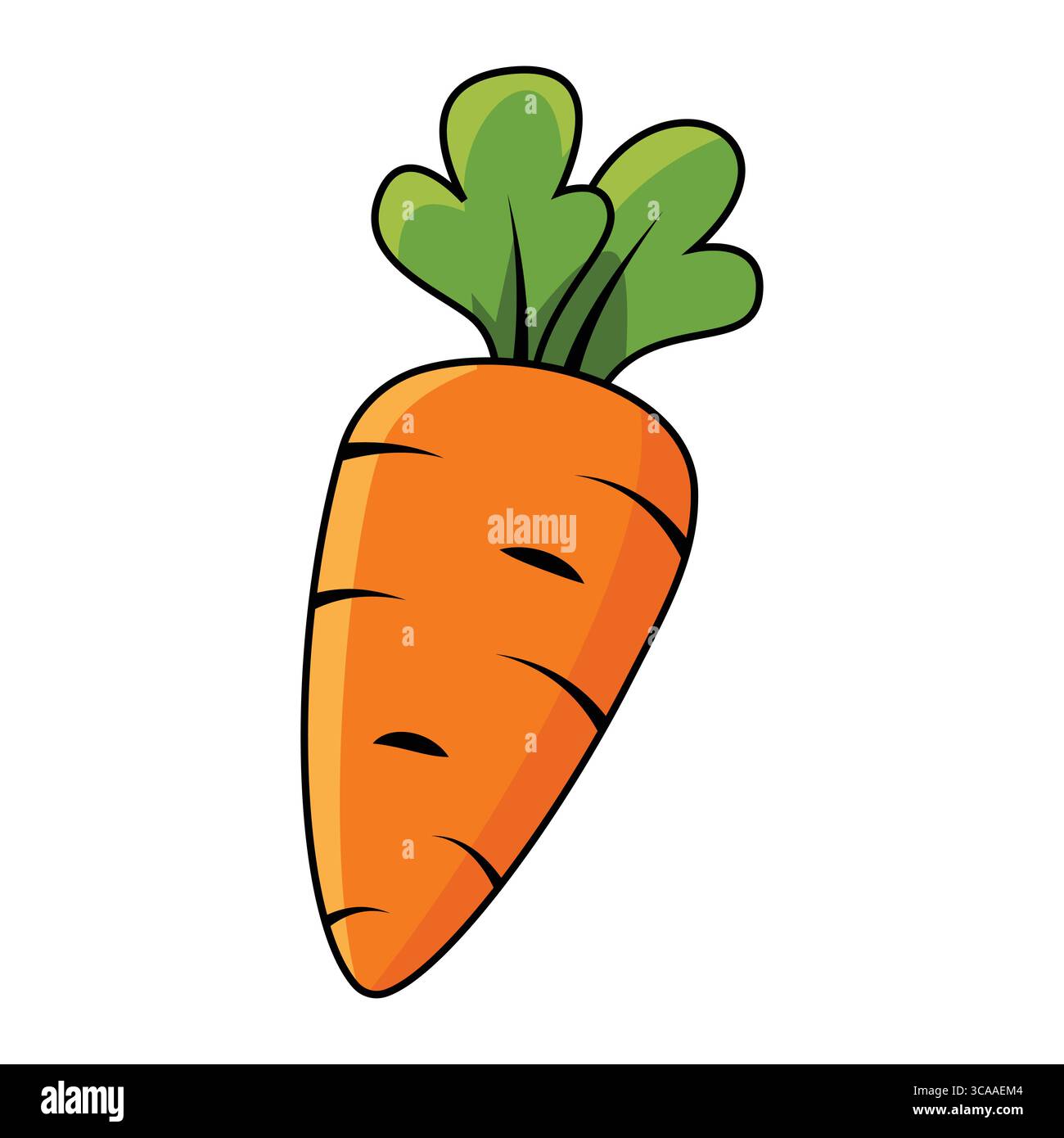 Cartoon icon happy carrot Stock Vector Images - Alamy