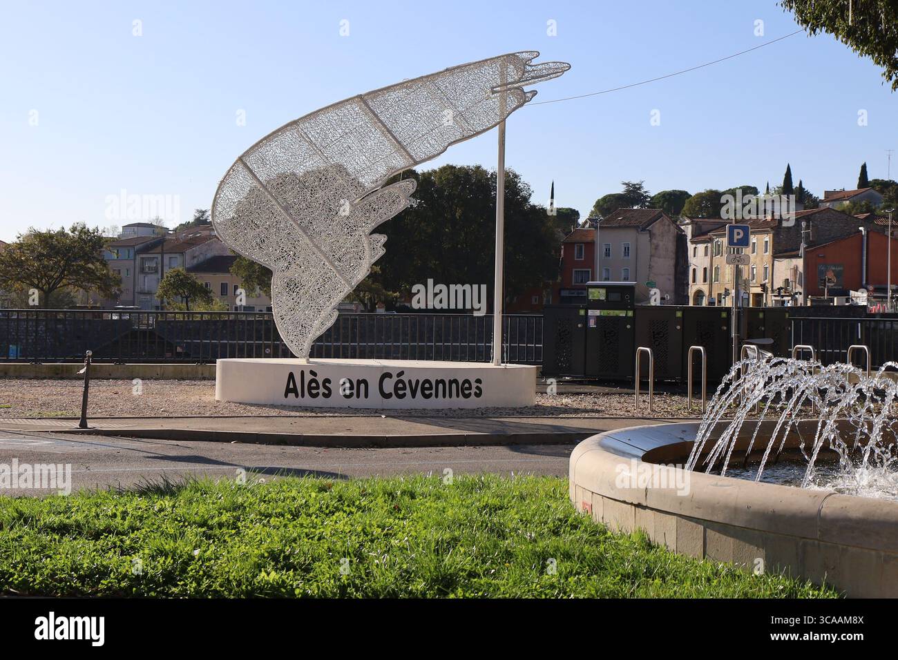 City logo, city of Alès, Gard department, France Stock Photo - Alamy