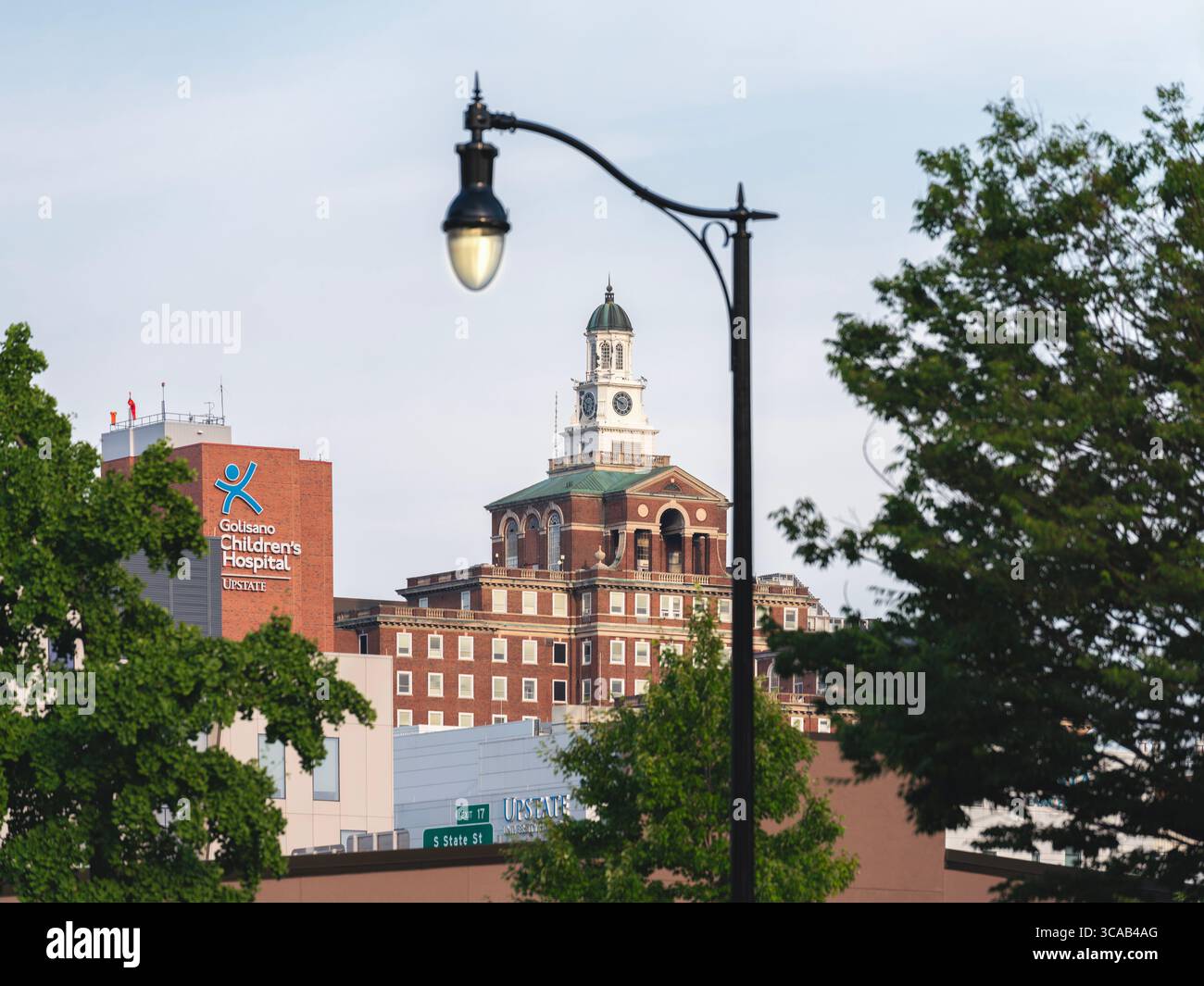 Crouse hospital clock tower hi-res stock photography and images - Alamy