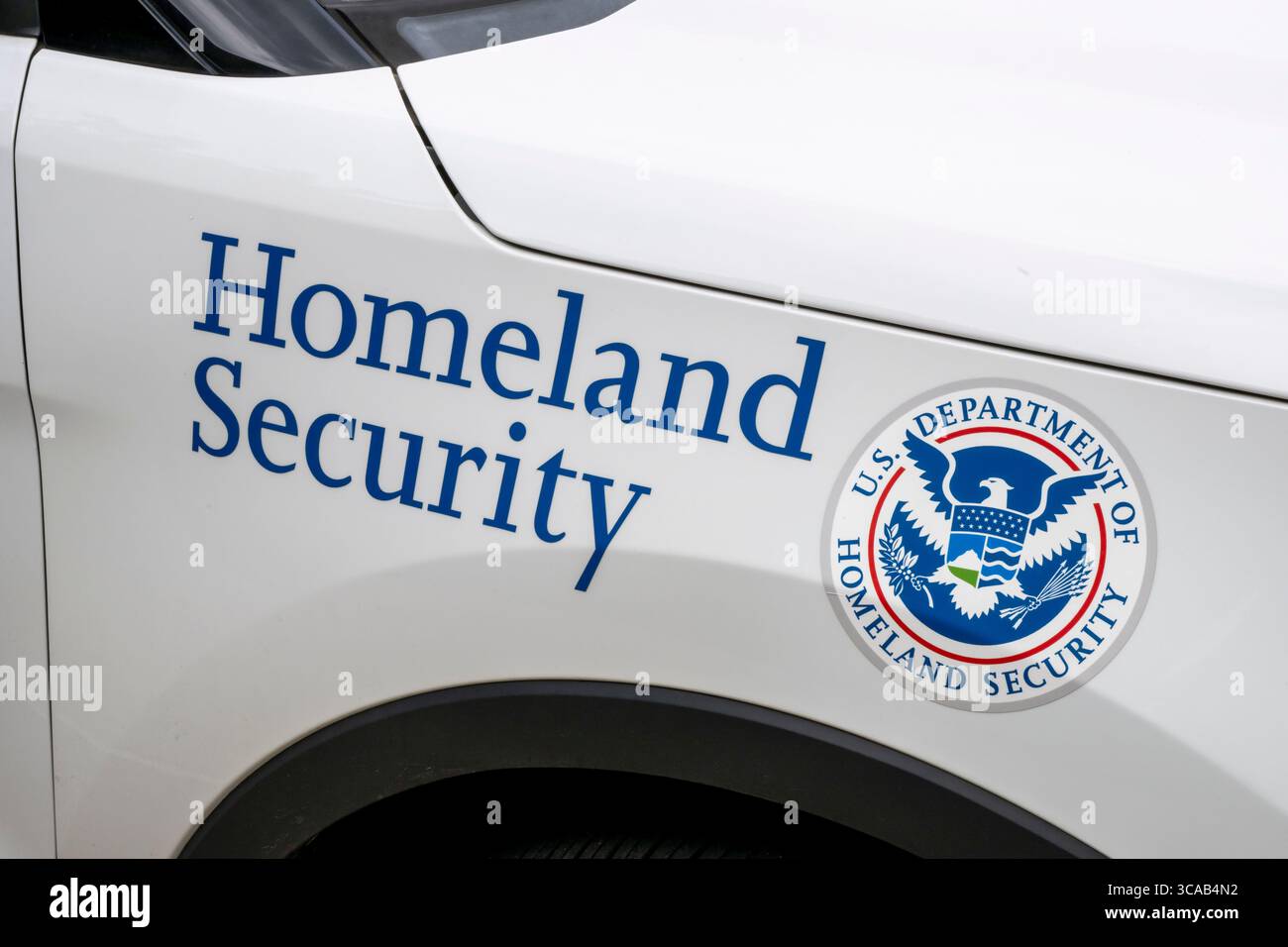 Kansas City, Missouri. Homeland Security vehicle sitting outside the ...