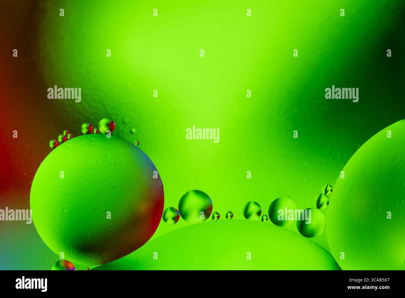 Scientific image of cell membrane. Macro up of liquid substances ...