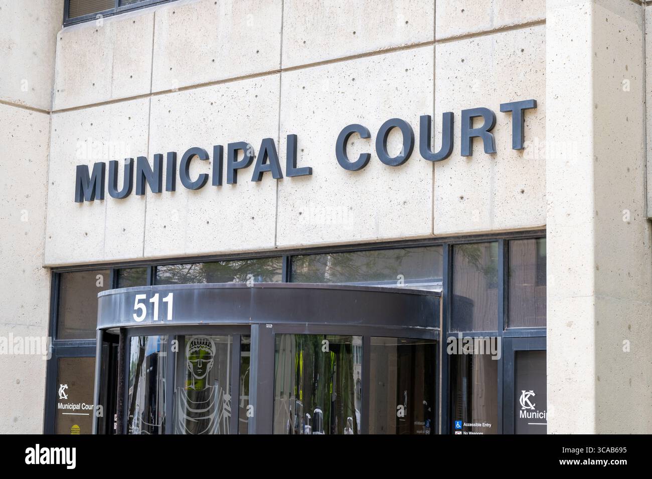 Kansas City, Missouri. Exterior of the Municipal court building in ...