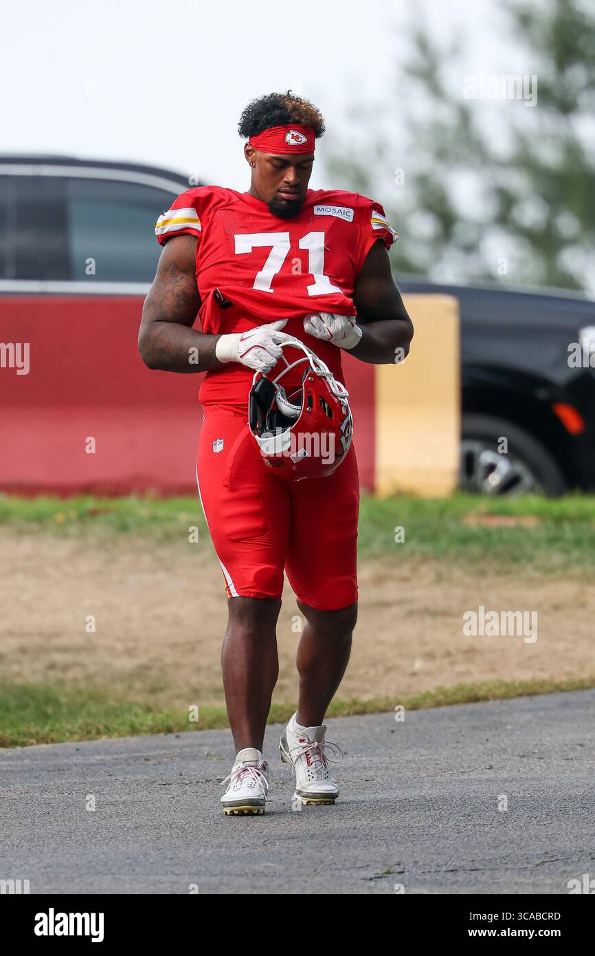 August 6, 2025: Kansas City Chiefs offensive tackle Josh Simmons (71 ...