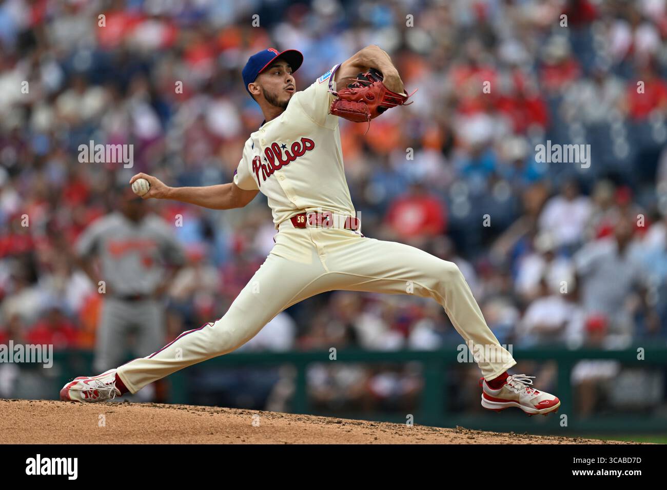 PHILADELPHIA, PA - AUGUST 06: Philadelphia Phillies pitcher Alan Rangel ...