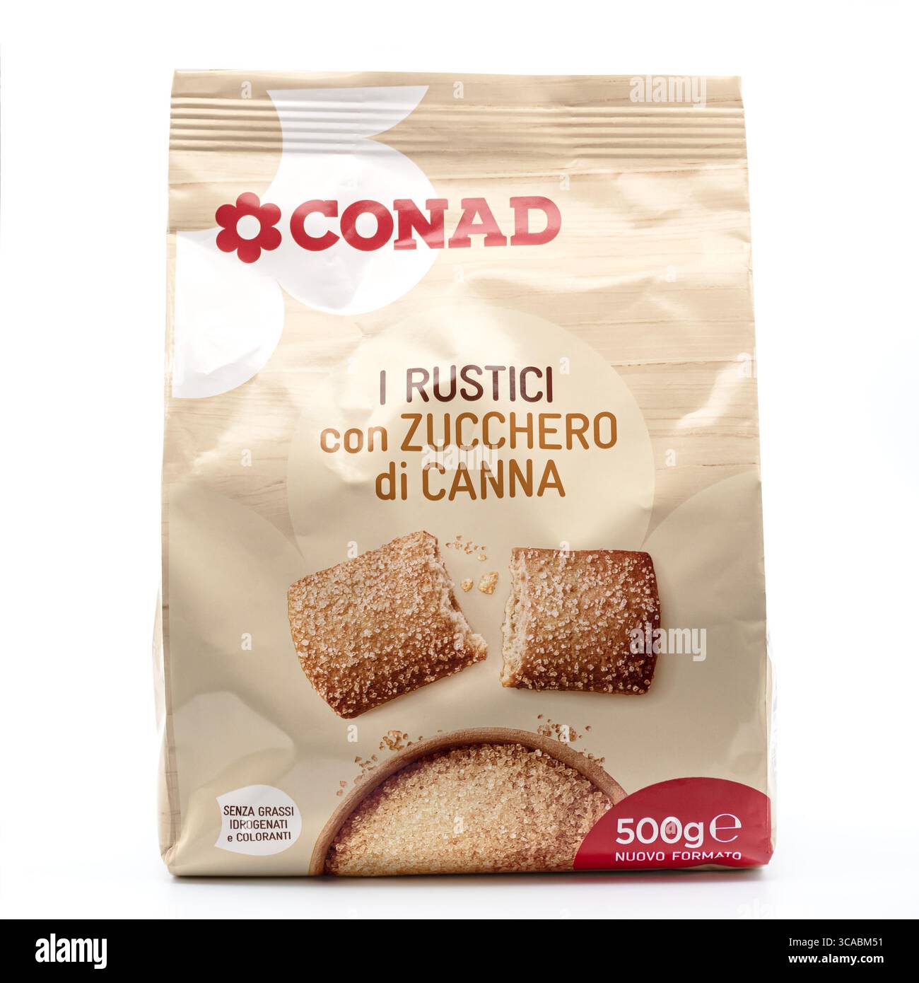 Conad i rustici con zucchero di canna,rustic biscuits with brown sugar ...