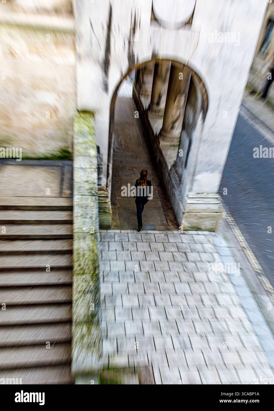 Woman walks through art hi-res stock photography and images - Alamy