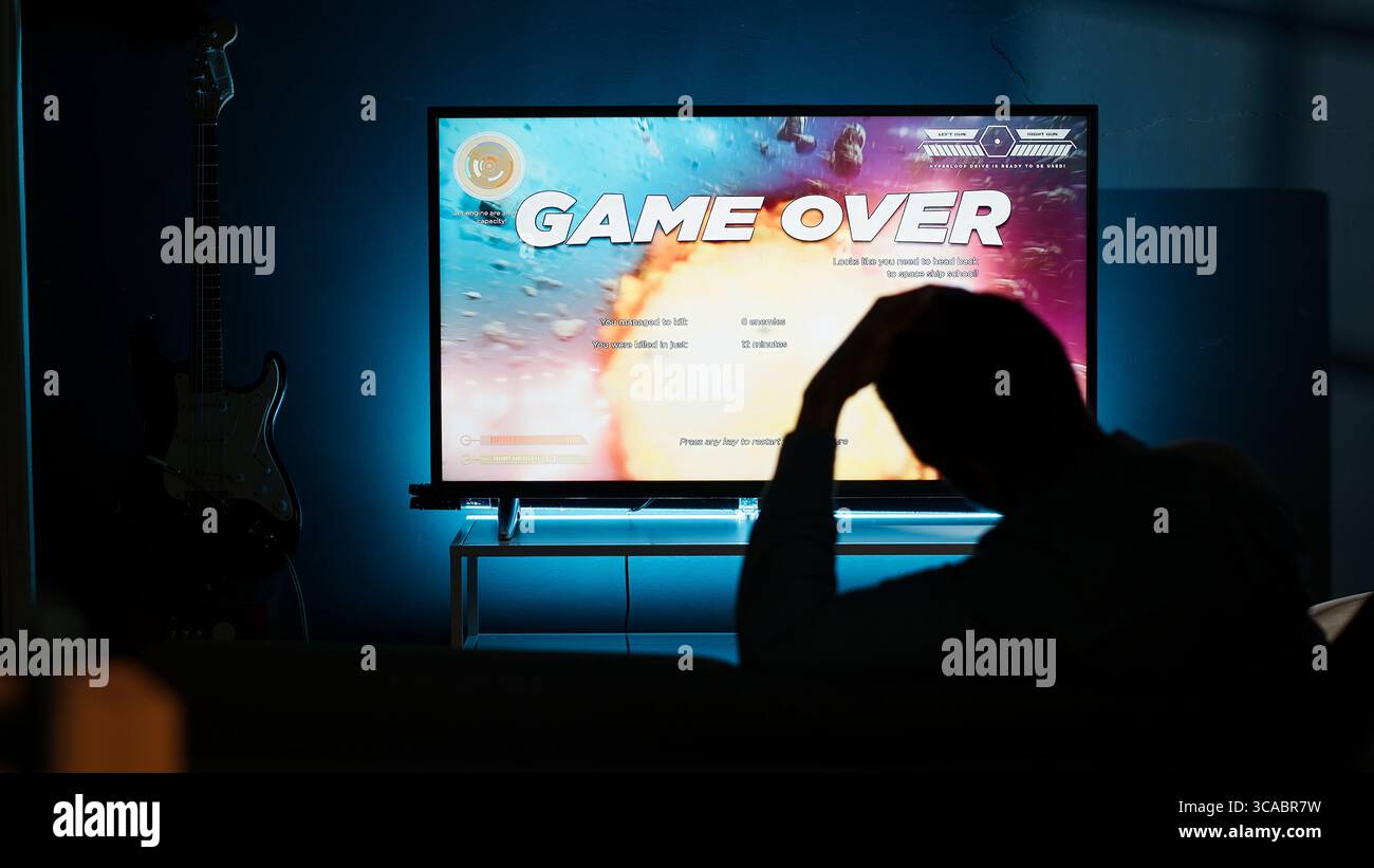 Angry young man after lose hi-res stock photography and images - Alamy