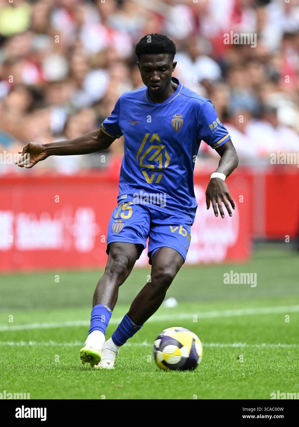 AMSTERDAM - Lamine Camara of AS Monaco during the practice match ...