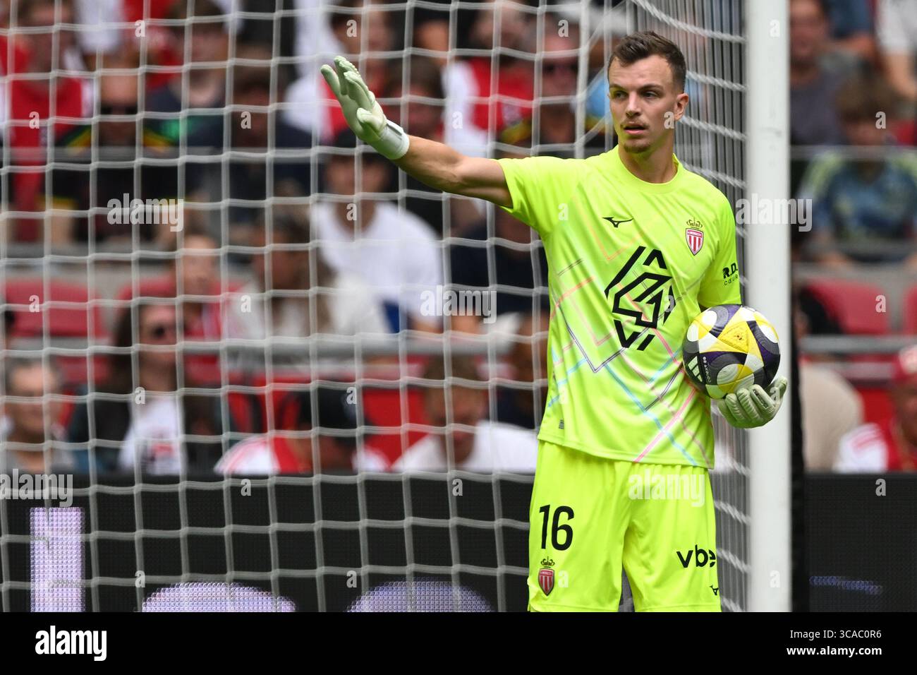 AMSTERDAM - AS Monaco goalkeeper Philipp Kohn during the practice match ...