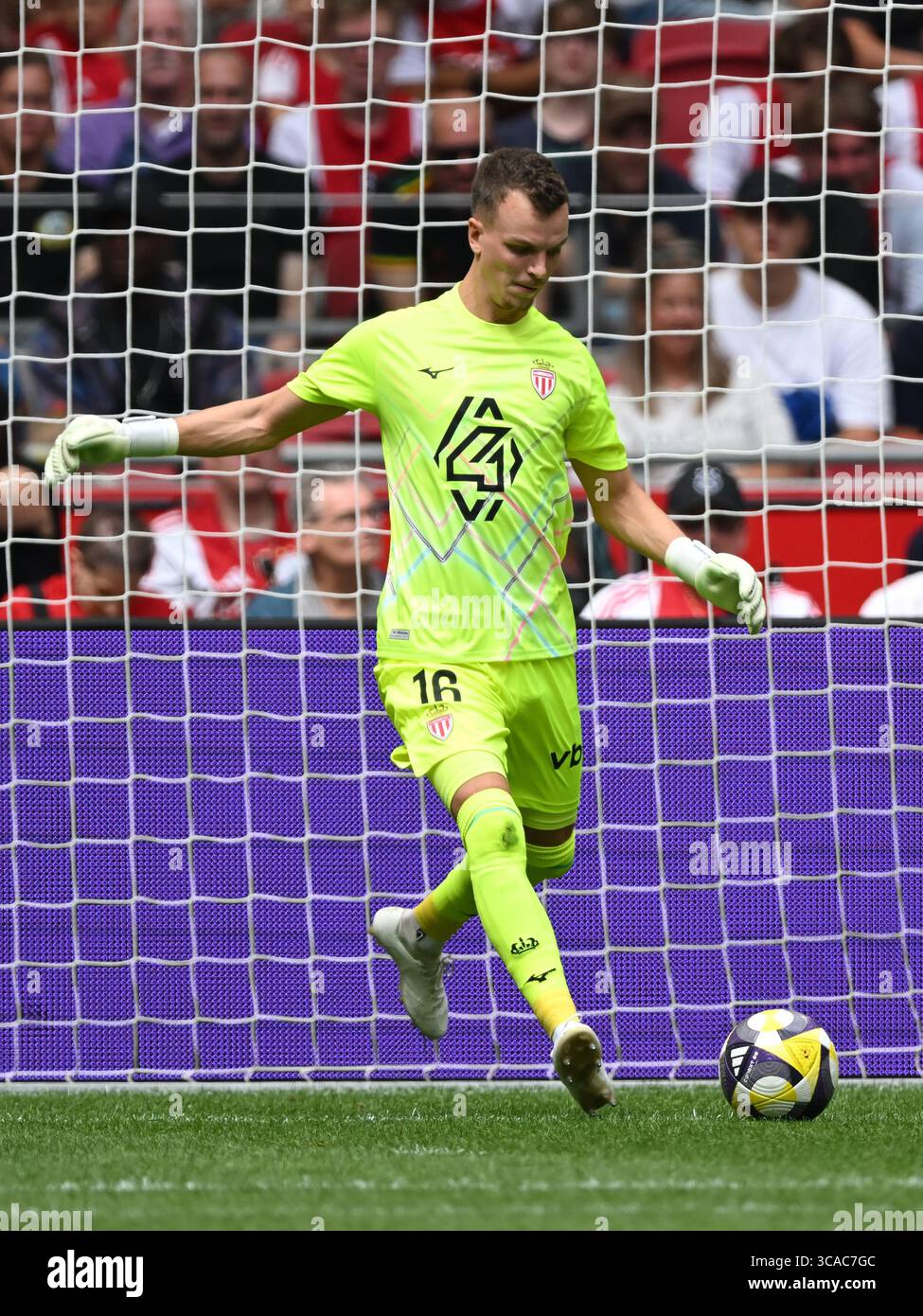 AMSTERDAM - AS Monaco goalkeeper Philipp Kohn during the practice match ...