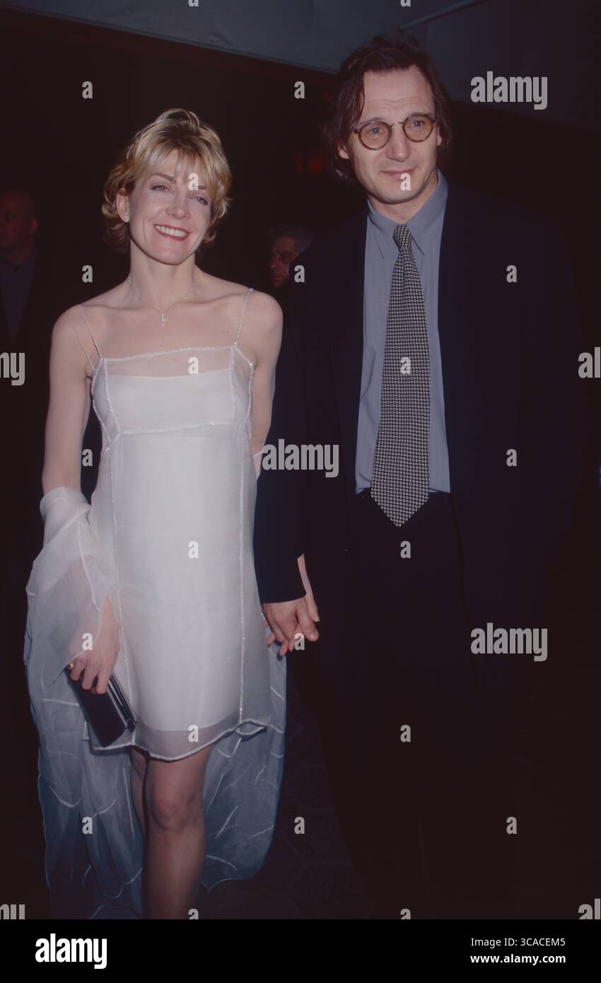 Natasha Richardson and Liam Neeson attend the opening night of "The ...