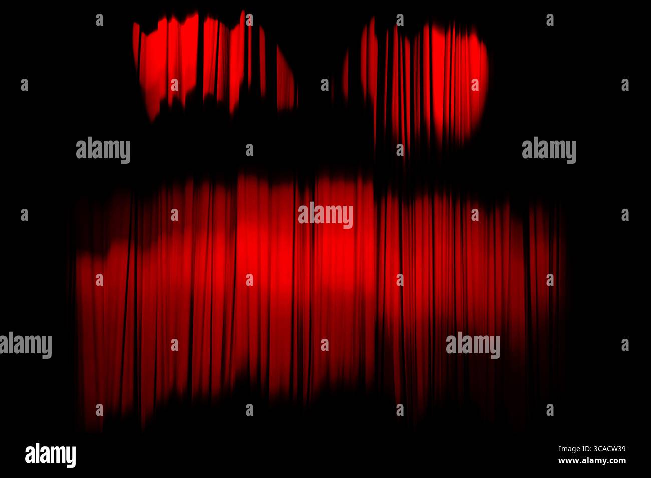 Red striped curtain in theater elegant texture background as a terrible ...