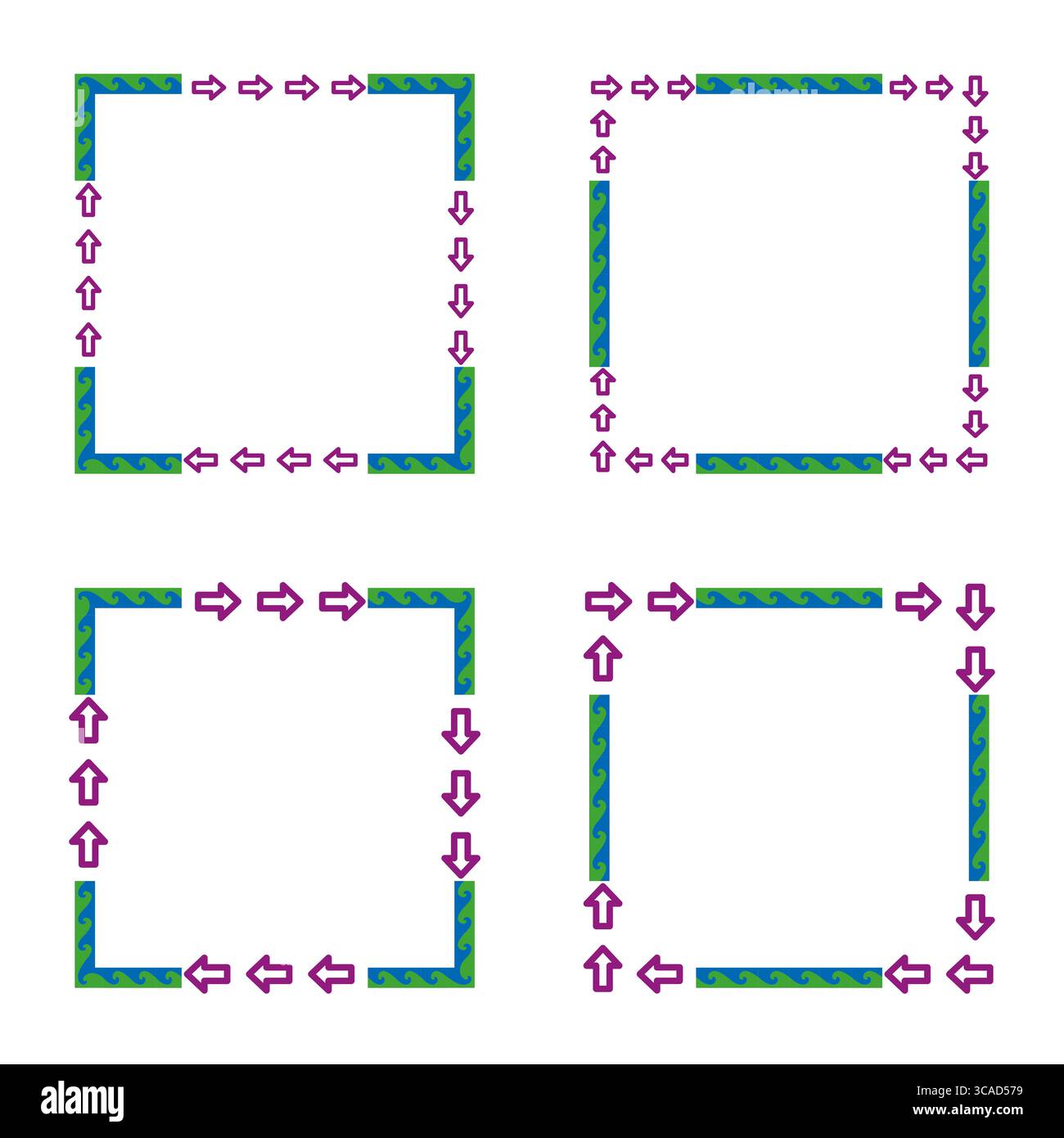 Sharp corner border Stock Vector Images - Alamy