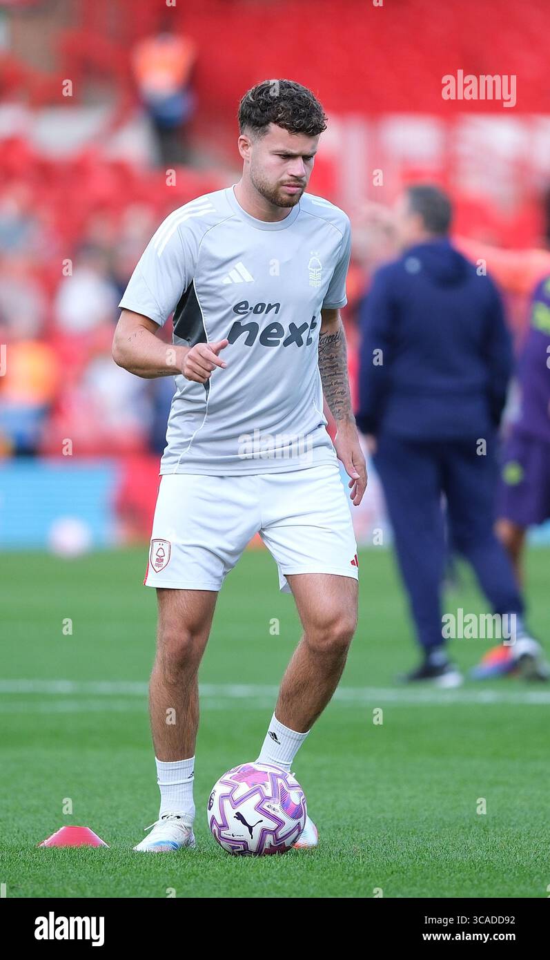 Neco Williams of Nottingham Forest seen in action during the friendly ...