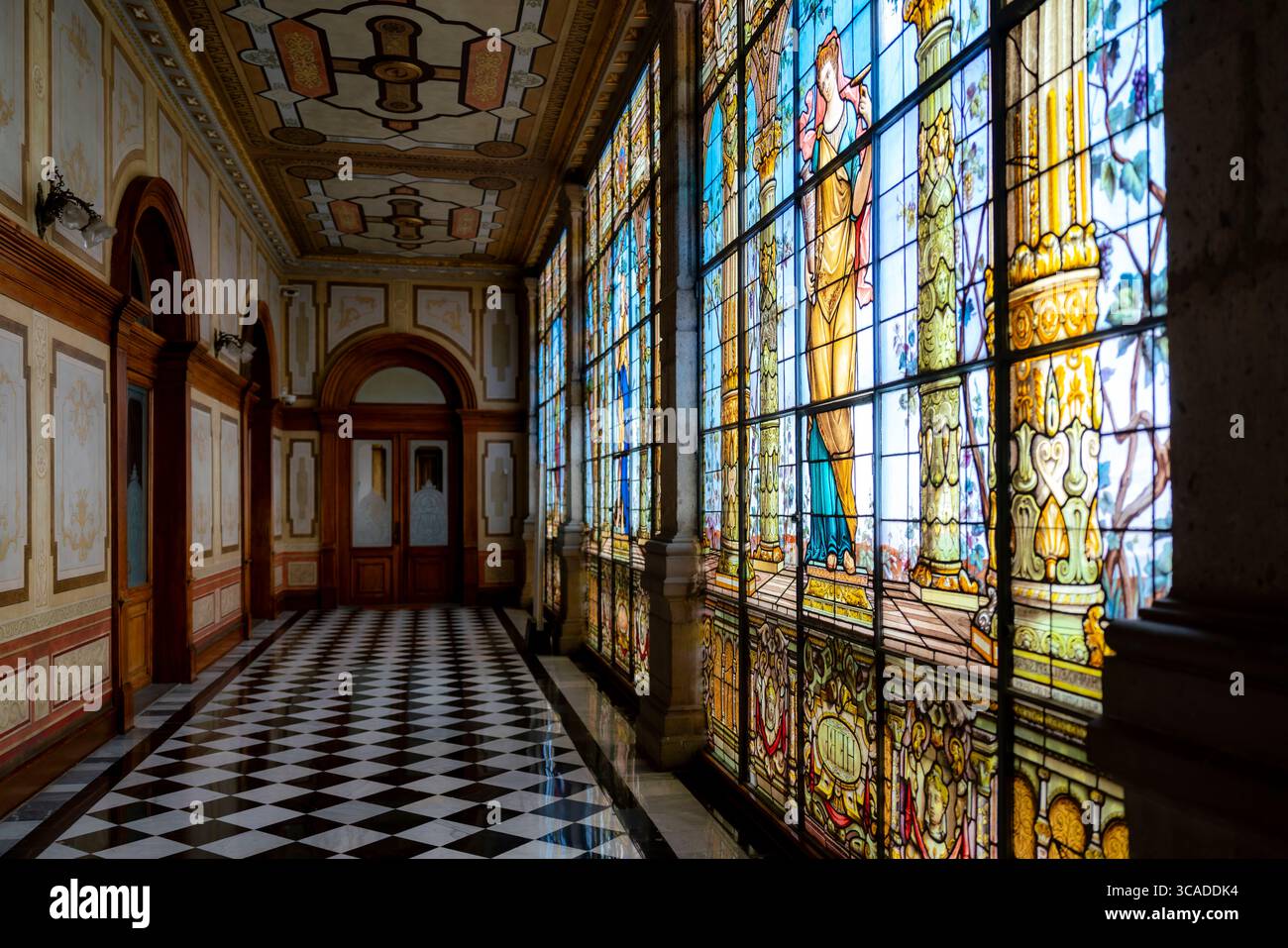 Mexico City, Mexico - August 3, 2025: Beautiful corridor inside ...
