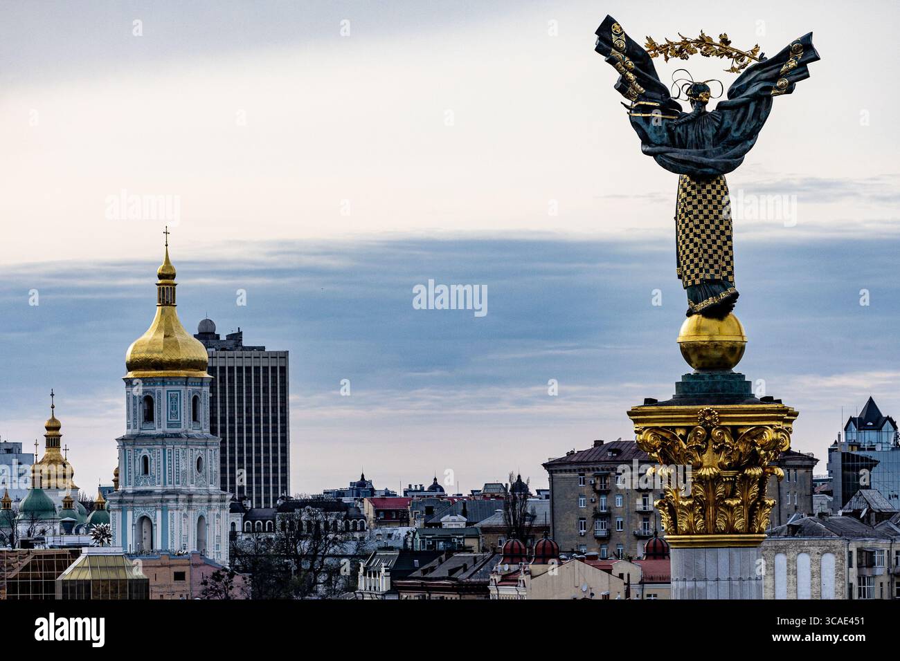 April 17, 2023, Kyiv, , Ukraine: One of the most iconic views in Kyiv ...