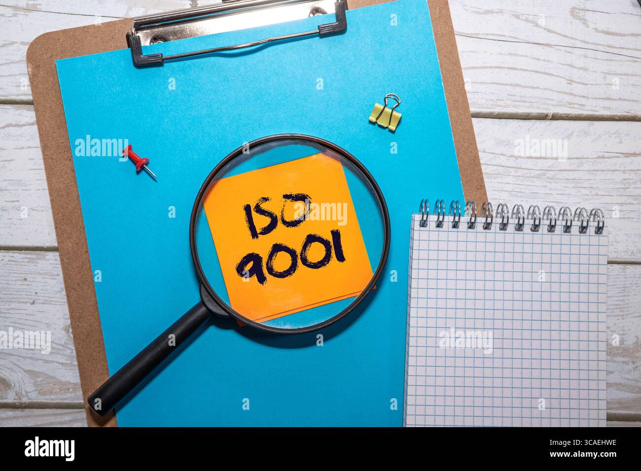ISO 9001 Standard certification standardisation quality control concept ...