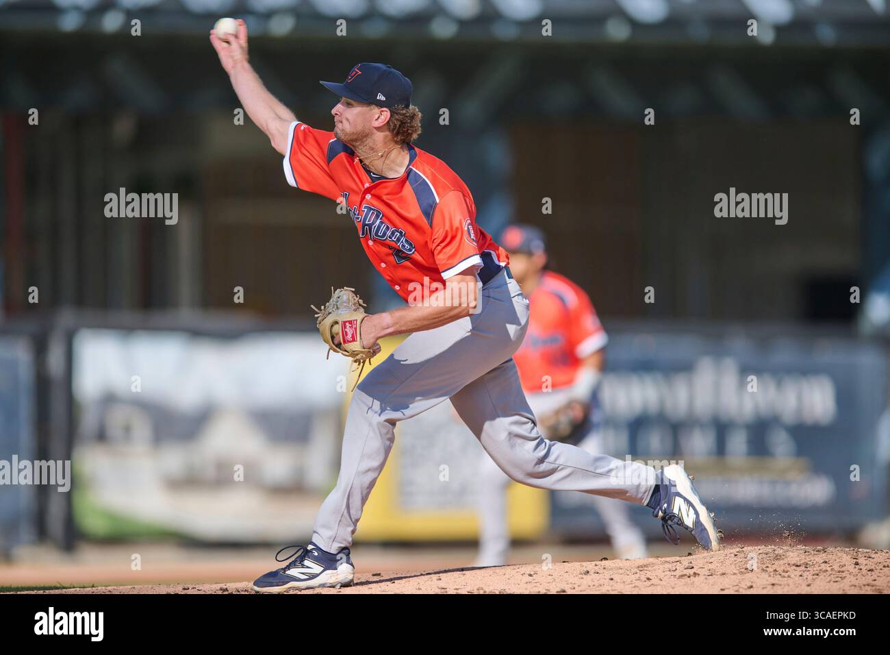 Bowling Green Hot Rods starting pitcher Marcus Johnson (24) delivers a ...