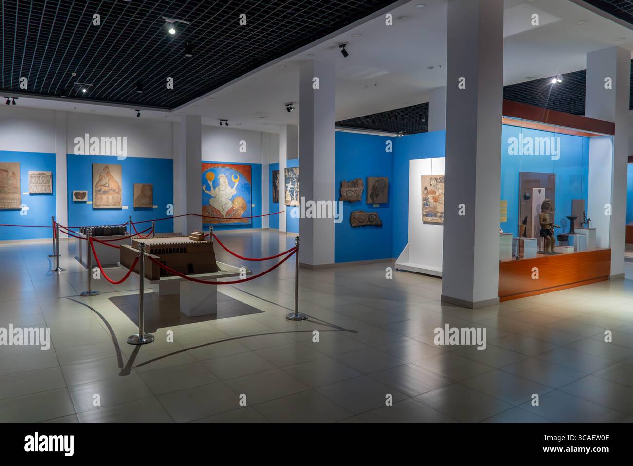 The interior of the National Museum of Tajikistan in Dushanbe ...
