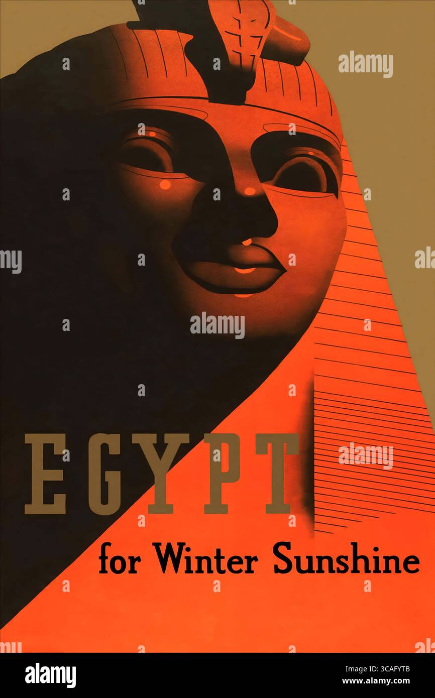 Egypt vintage poster hi-res stock photography and images - Alamy