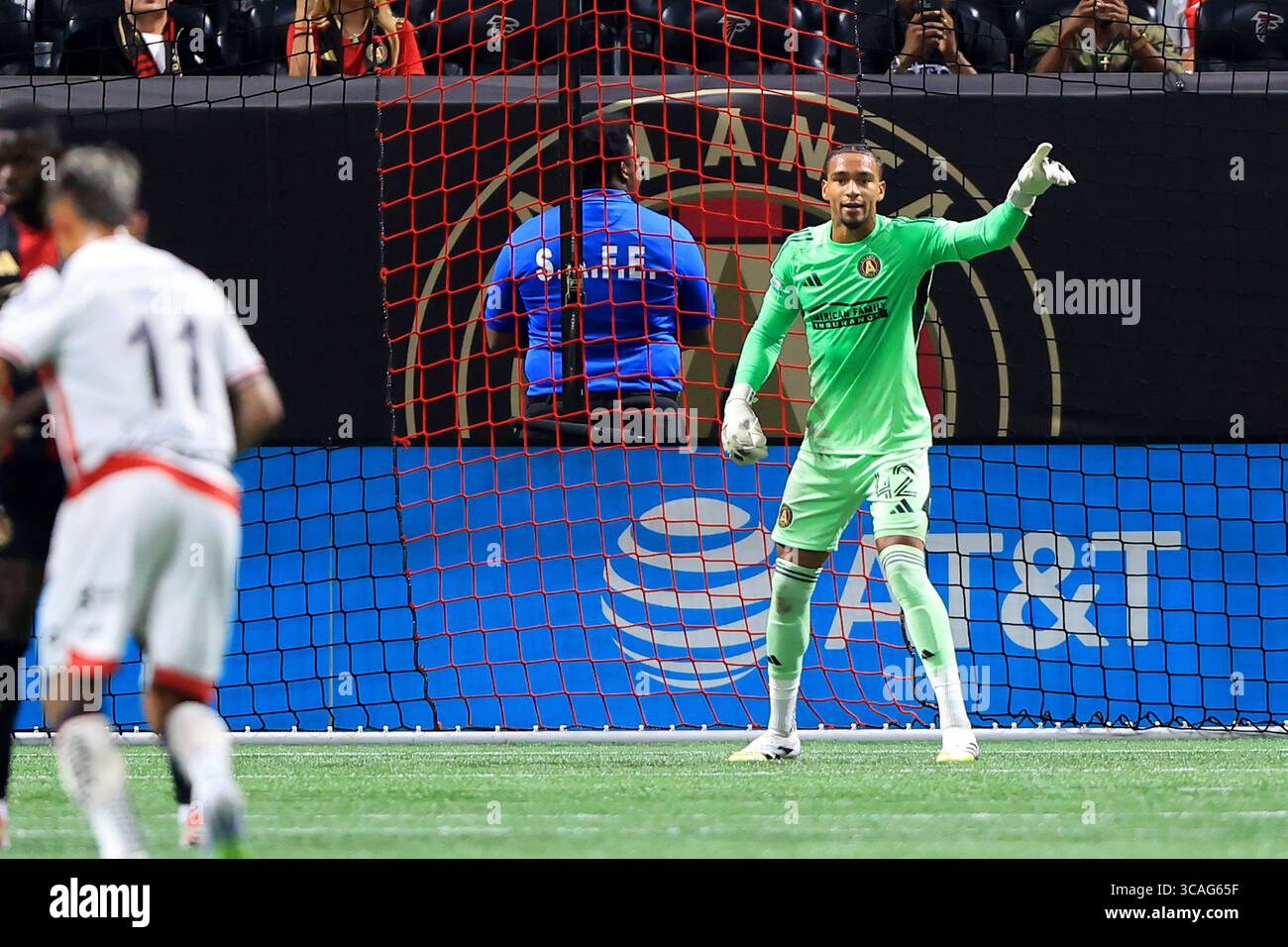 ATLANTA, GA - AUGUST 06: Atlanta United goalkeeper Jayden Hibbert (42 ...