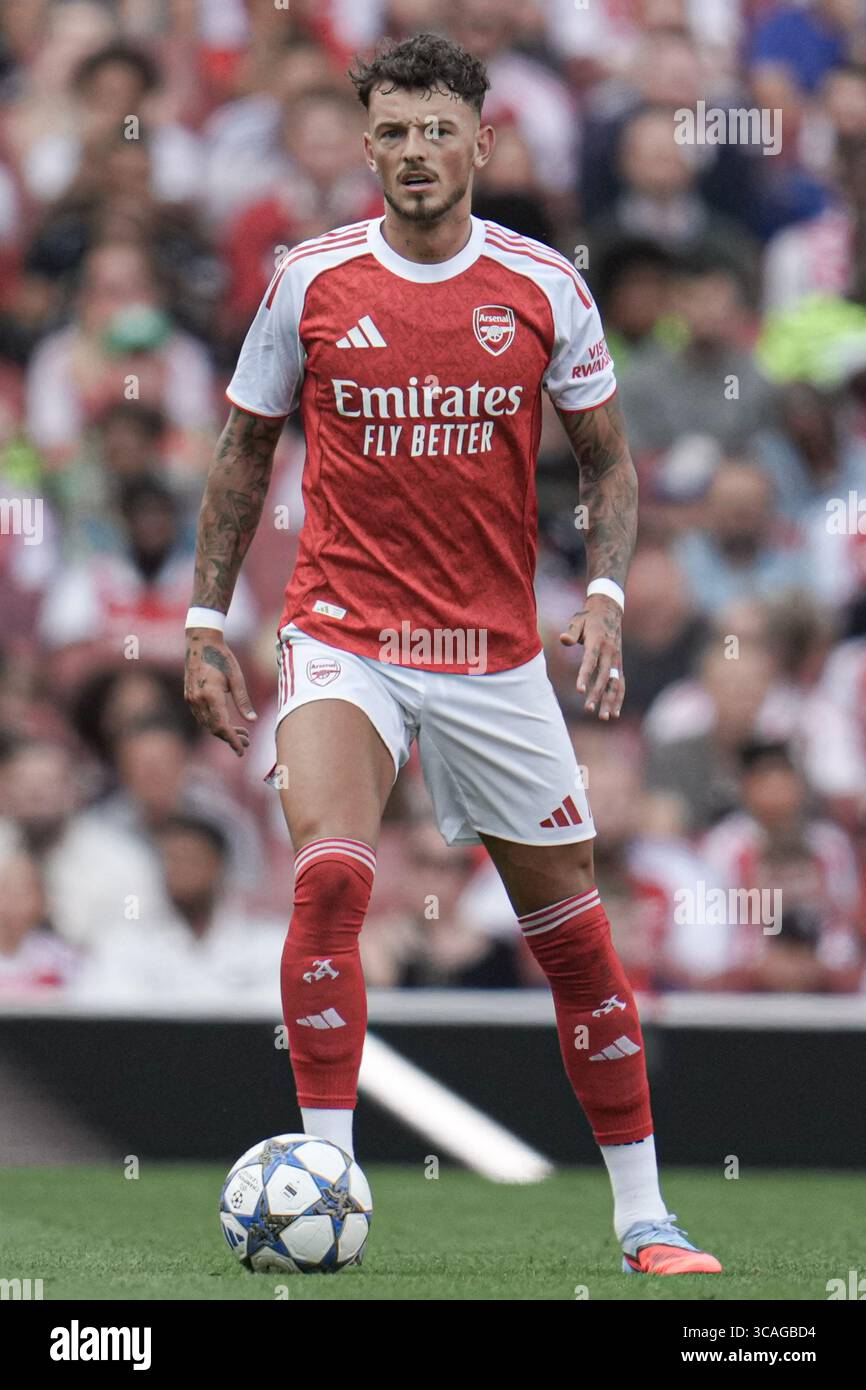 Ben White of Arsenal during the Pre-season friendly match Arsenal vs ...