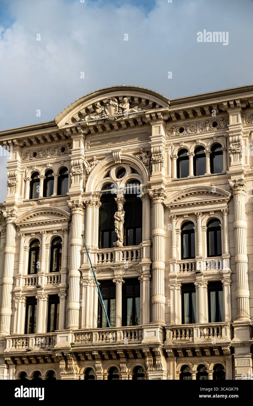 Eclectic Trieste City Hall on Unity of Italy Square in Trieste, Italy ...
