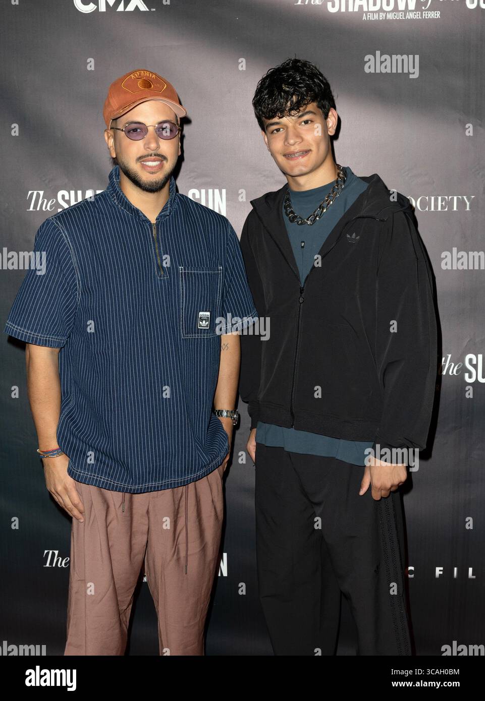 DORAL, FL - Aug 6: Michael and Victor Muñoz are seen during arrivals at ...