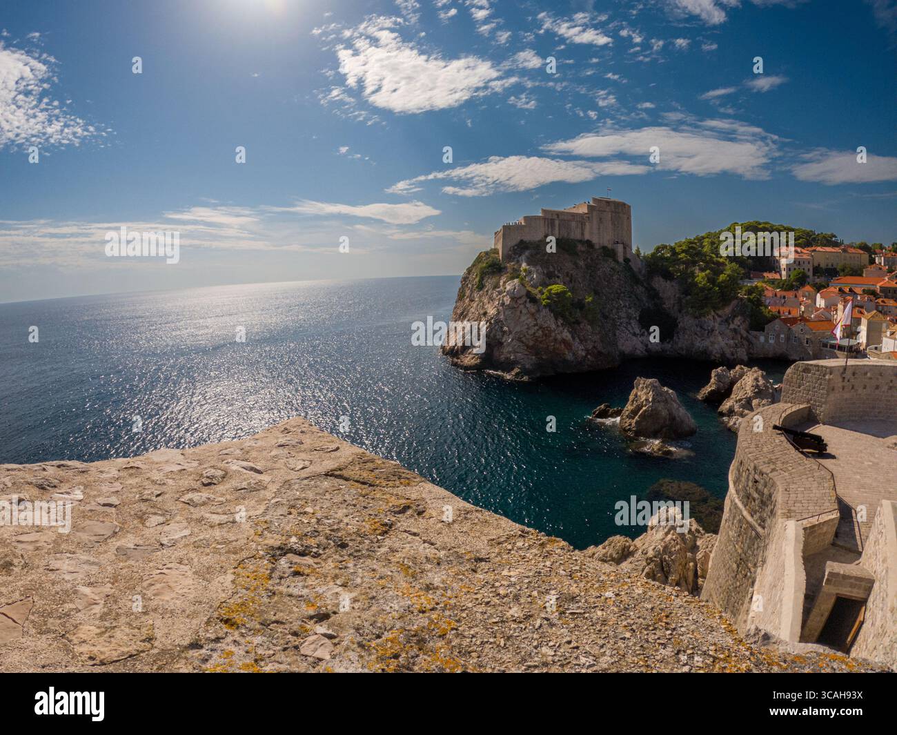 Dubrovnik, Croatia - September 14th 2023: Fort Lovrijenac stands tall ...