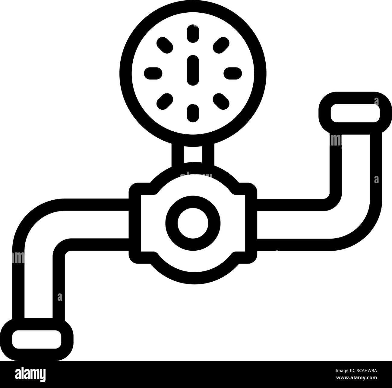 Natural gas supply line Cut Out Stock Images & Pictures - Alamy