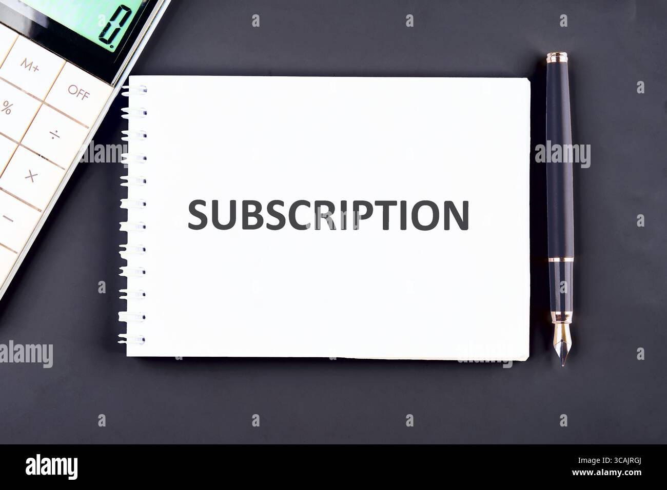 Concept word SUBSCRIPTION. Subscription business model concepts Stock ...