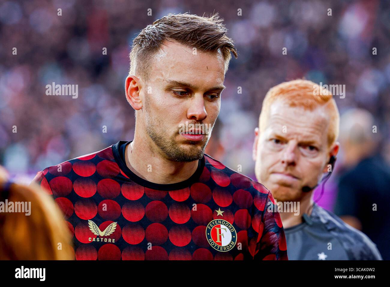 goalkeeper Timon Wellenreuther of Feyenoord looks on during the UEFA ...