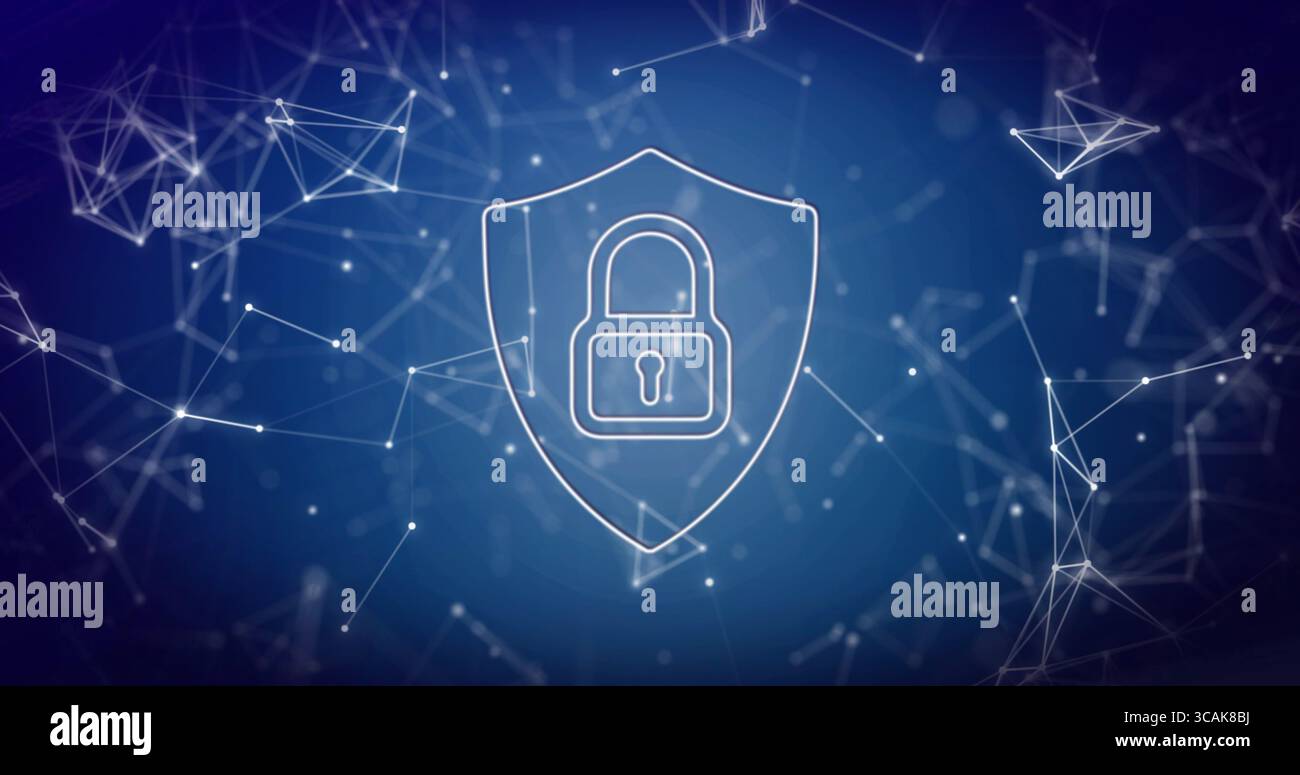 Highlighting shield icon padlock hi-res stock photography and images - Alamy