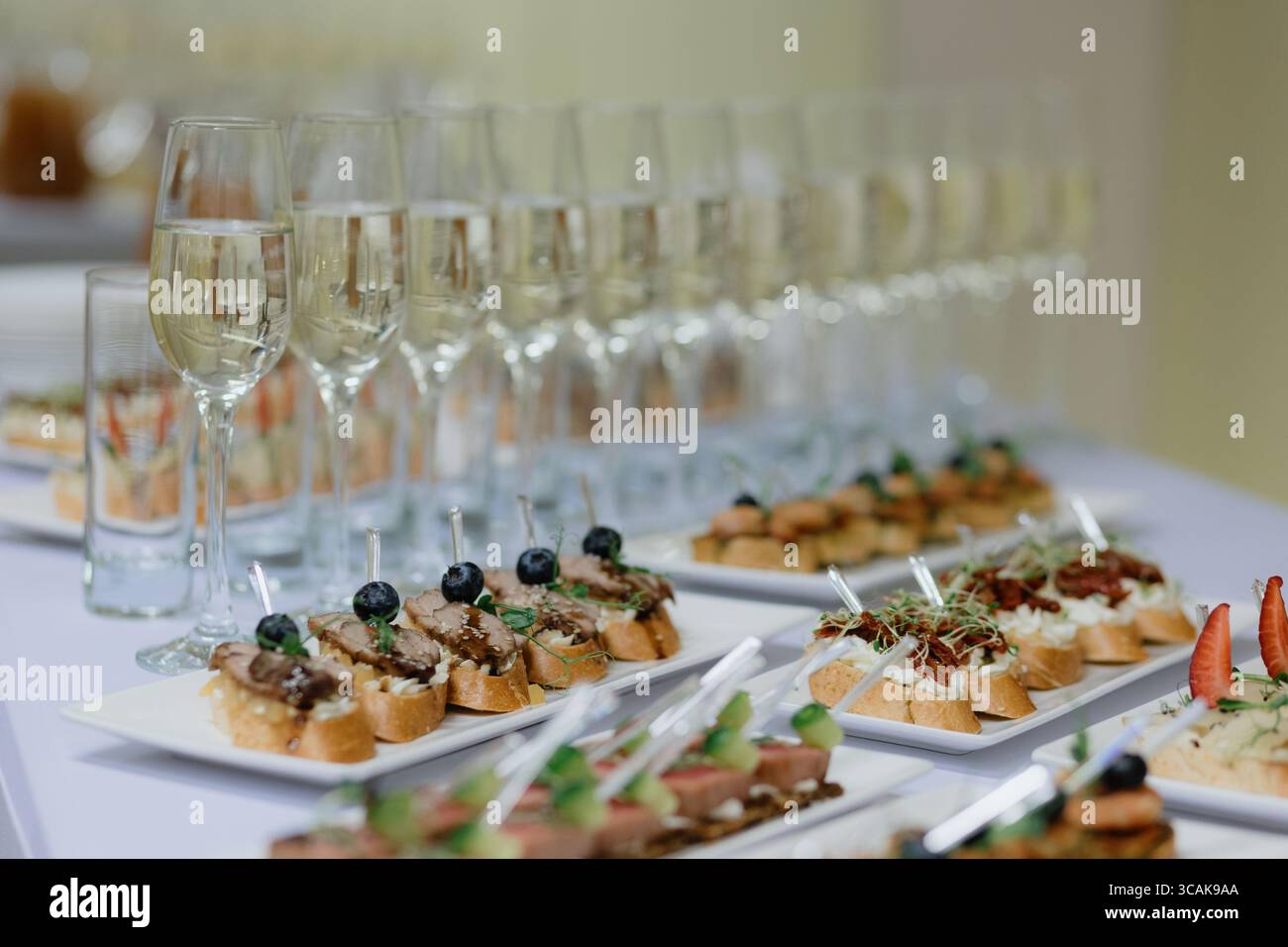 Elegant buffet setup appetizers hi-res stock photography and images - Alamy