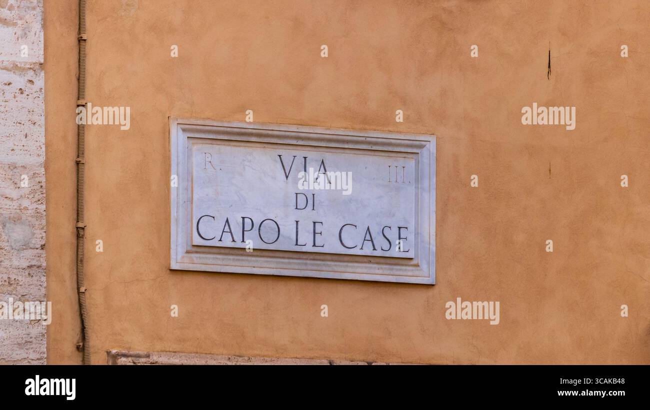 Italy rome intersection via hi-res stock photography and images - Alamy